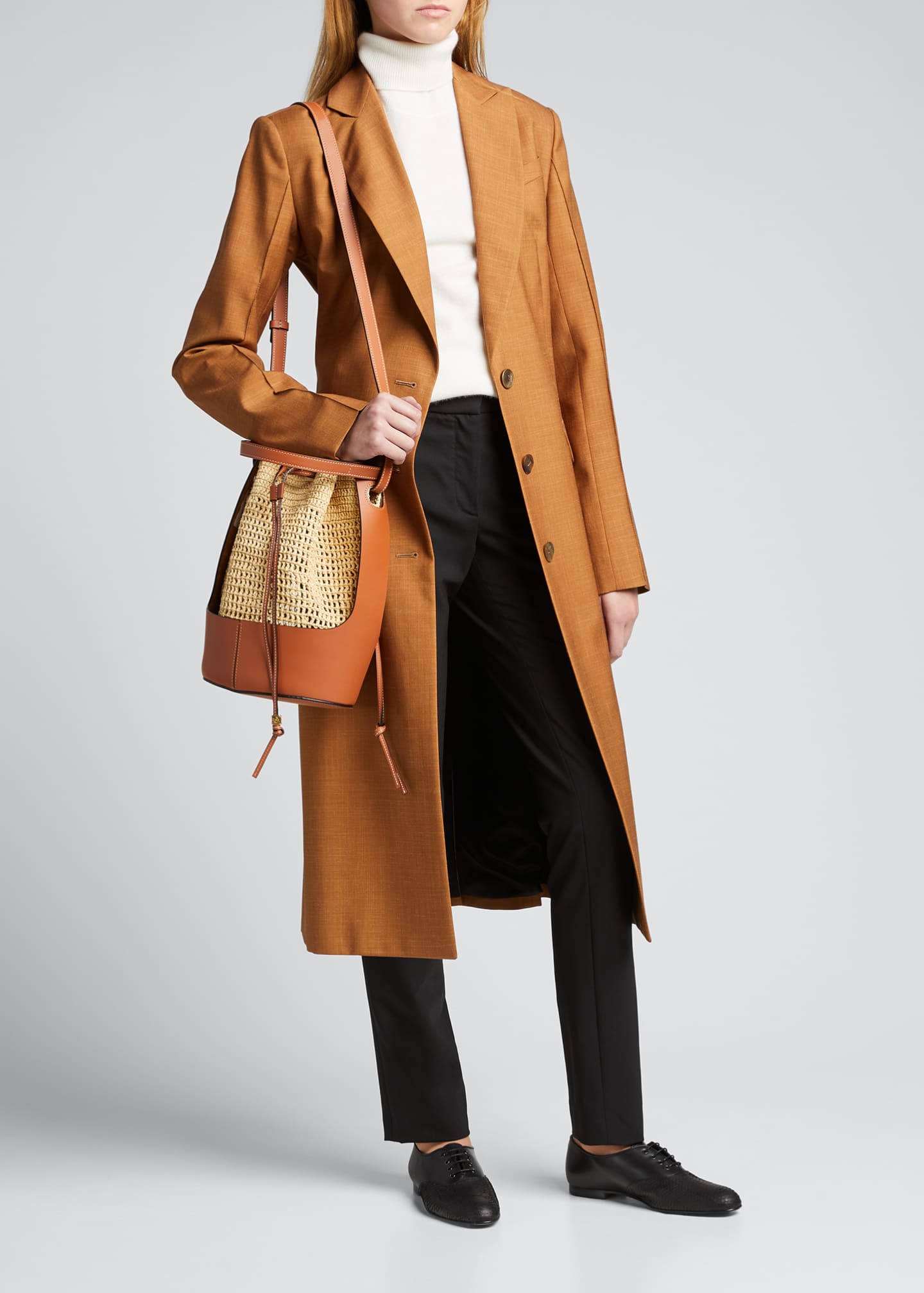 Loewe Balloon Small Two-Tone Bucket Bag - Bergdorf Goodman