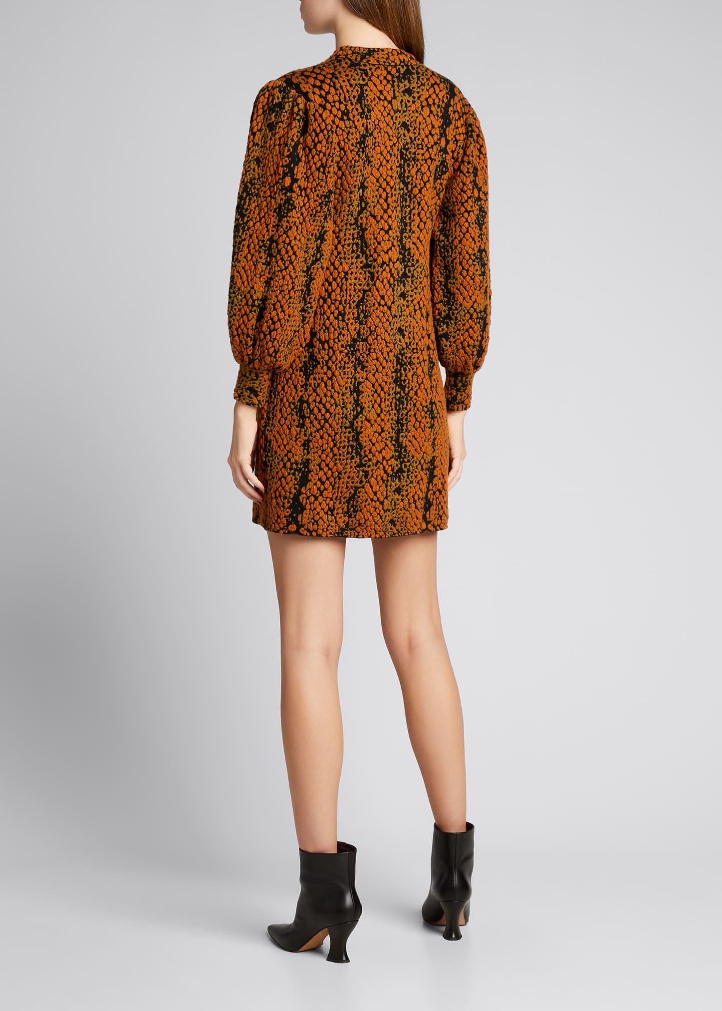 Ulla Johnson Lina Python Jacquard Mini Dress - Bergdorf Goodman