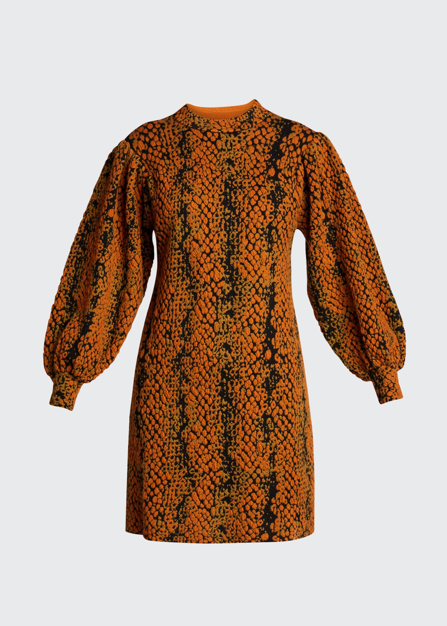 Ulla Johnson Lina Python Jacquard Mini Dress - Bergdorf Goodman