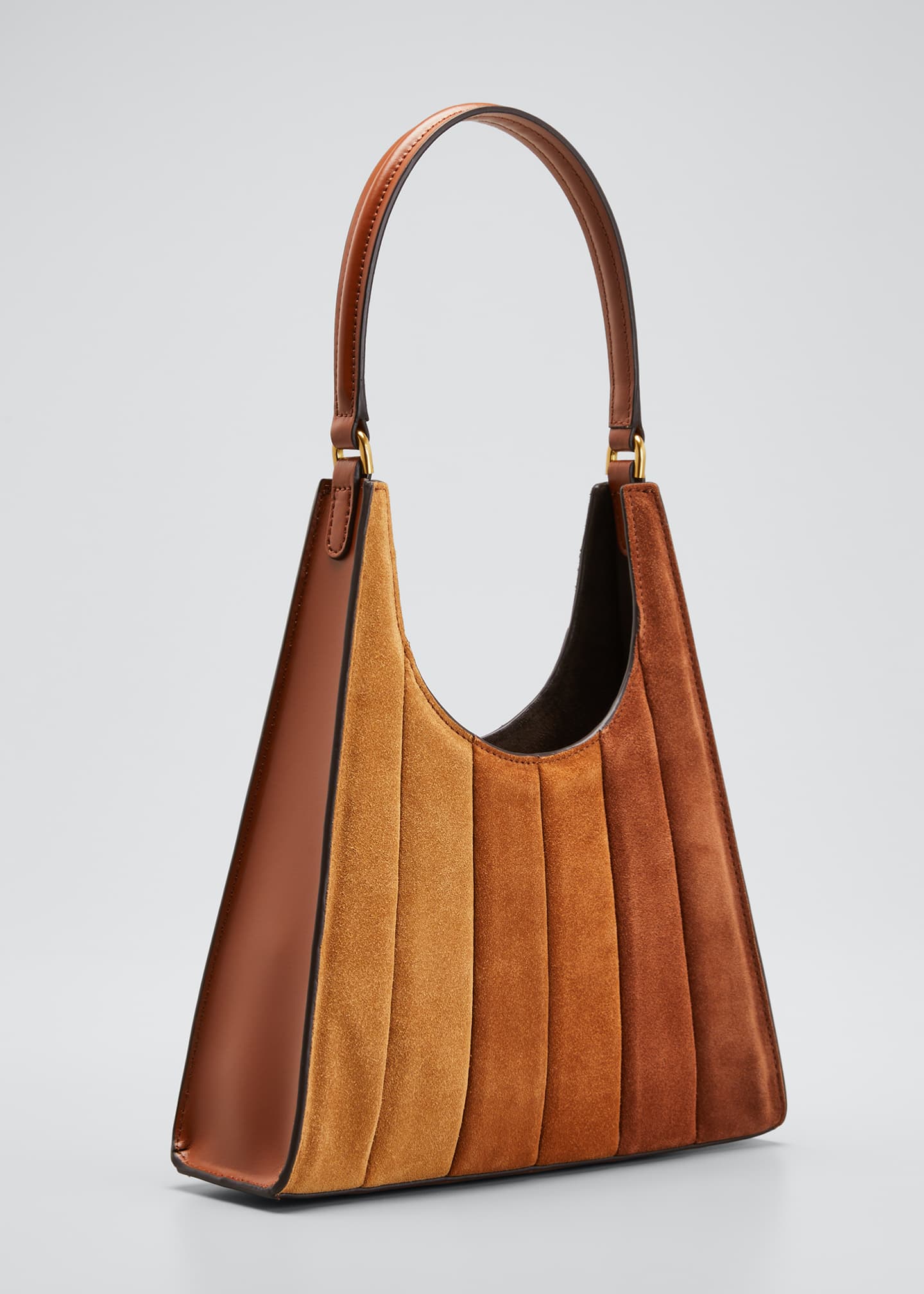Staud Rey Striped Suede Shoulder Bag - Bergdorf Goodman