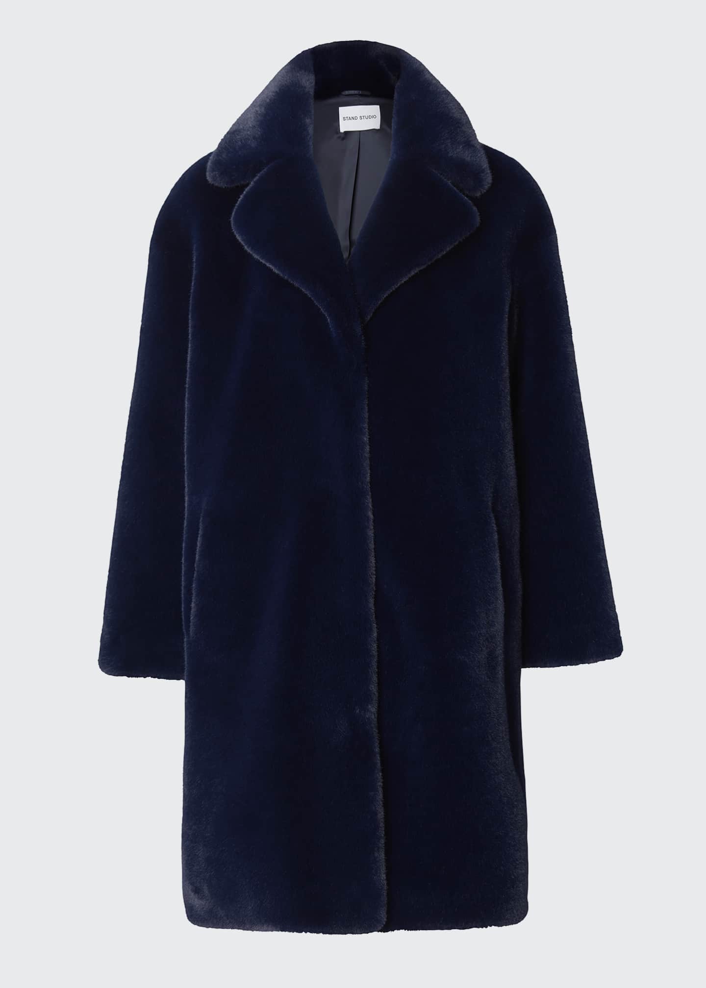 Stand Studio Camille Faux-Fur Cocoon Coat - Bergdorf Goodman