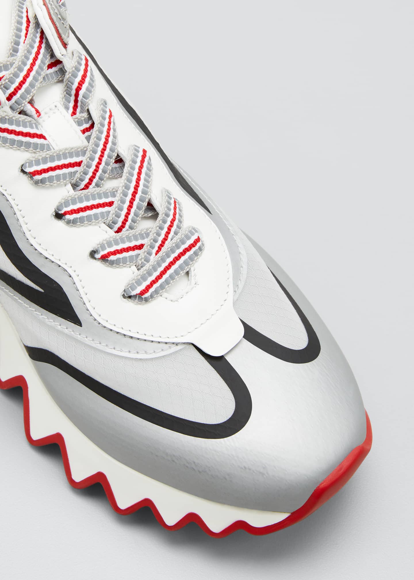 Christian Louboutin Sharkina Colorblock Red Sole Trainer Sneakers ...