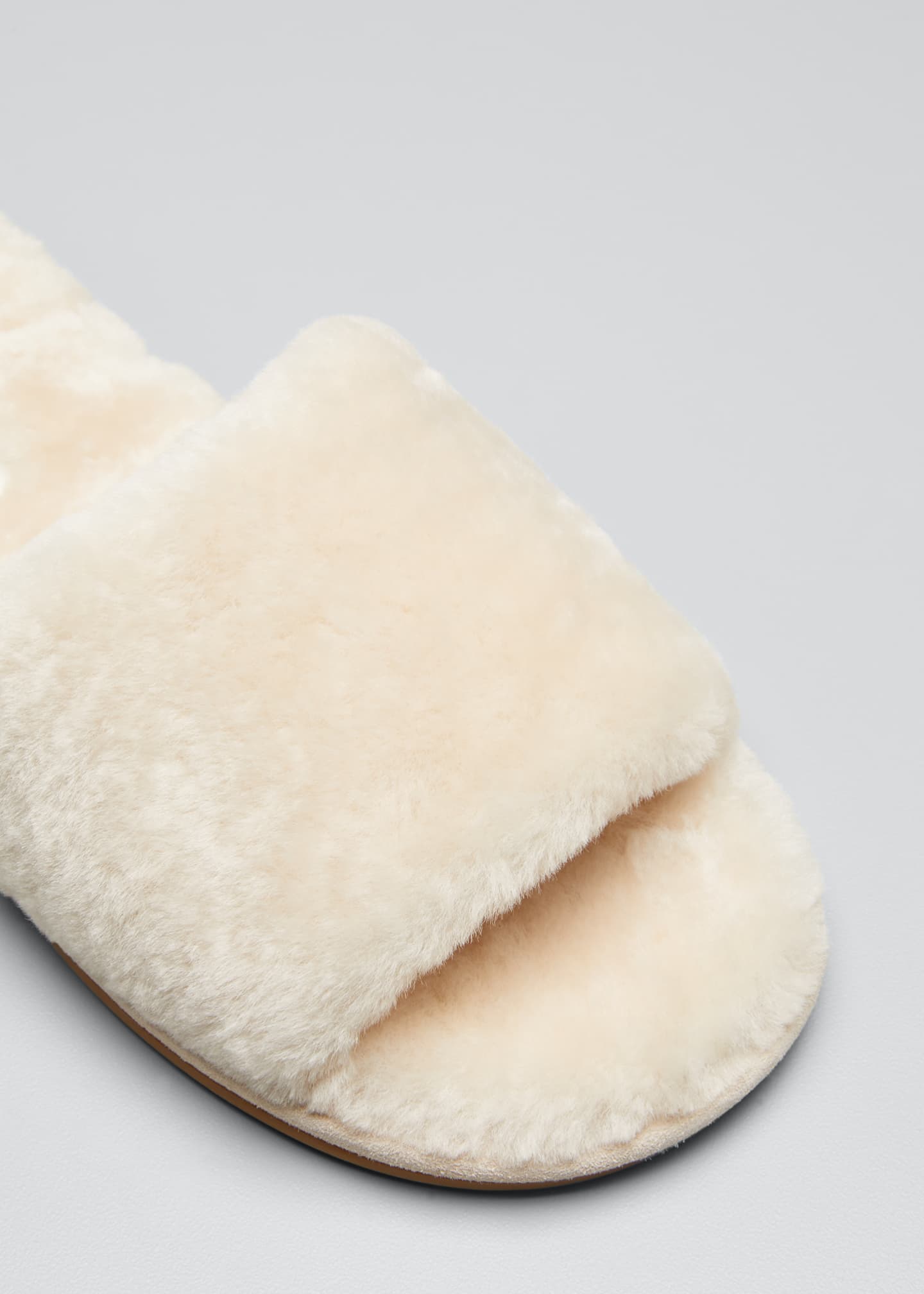Veronica Beard Gillian Shearling Slide Slippers - Bergdorf Goodman