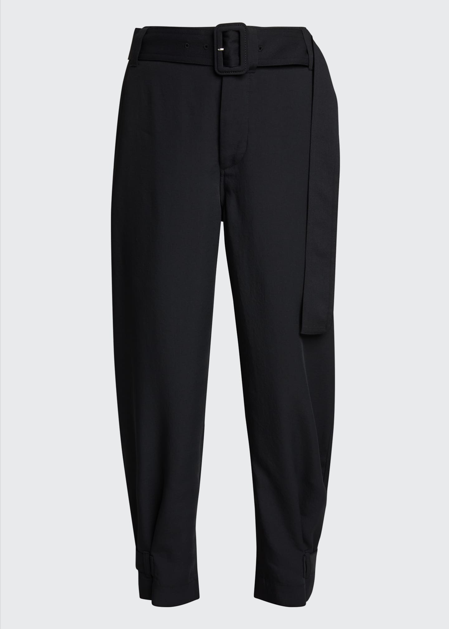 Proenza Schouler White Label Belted Rumple Pique Cropped Pants ...