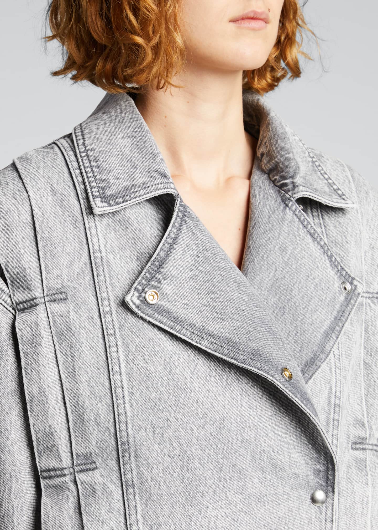 Iro Noumi Snap-Front Denim Jacket - Bergdorf Goodman