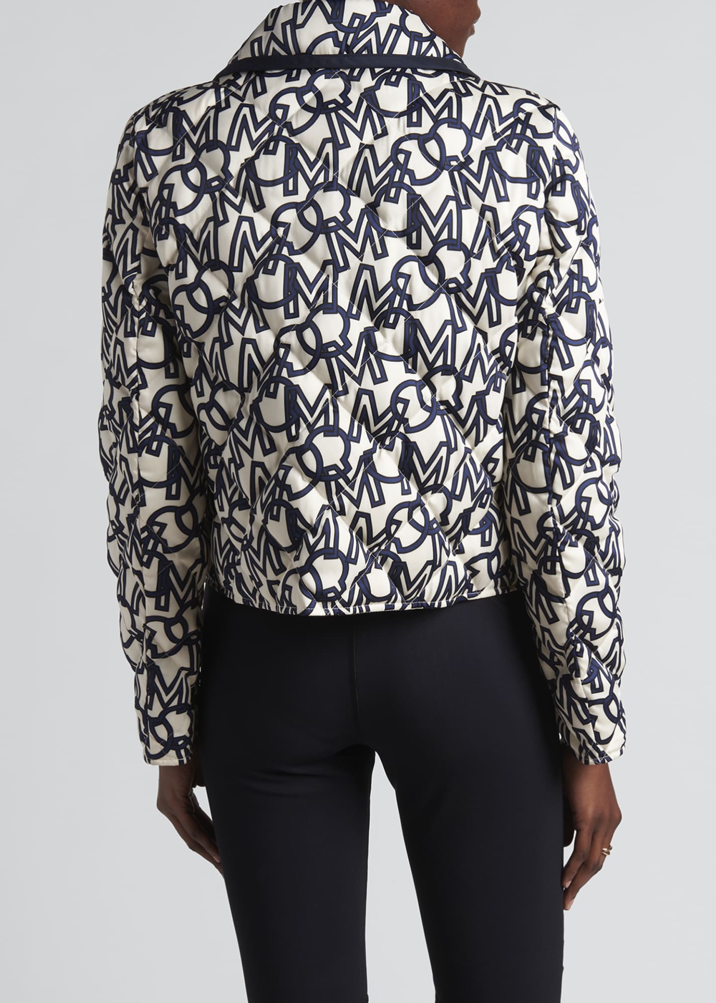 Moncler Ain Logo-Pattern Topper - Bergdorf Goodman