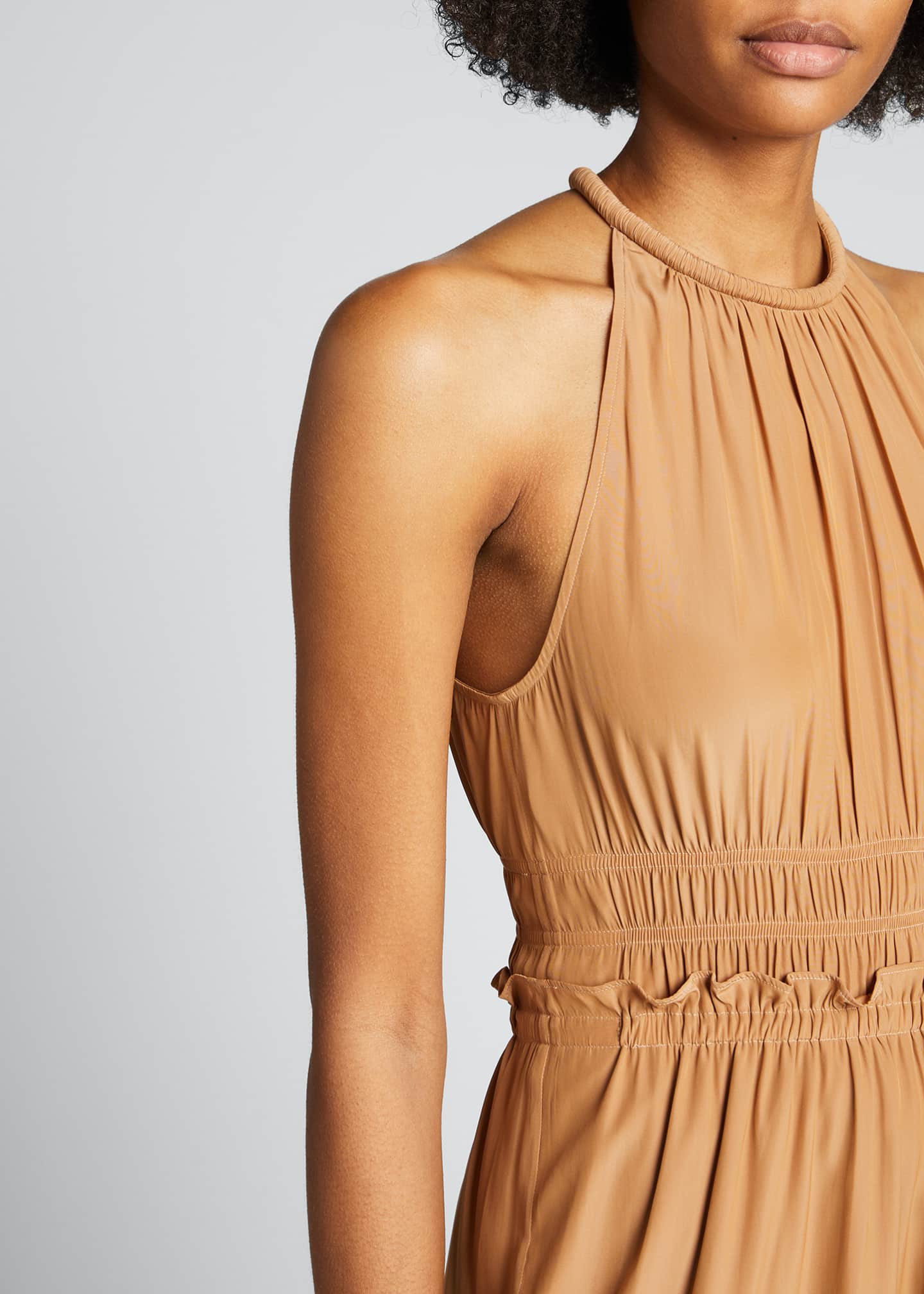 A.L.C. Klara Smocked-Waist Cocktail Dress - Bergdorf Goodman