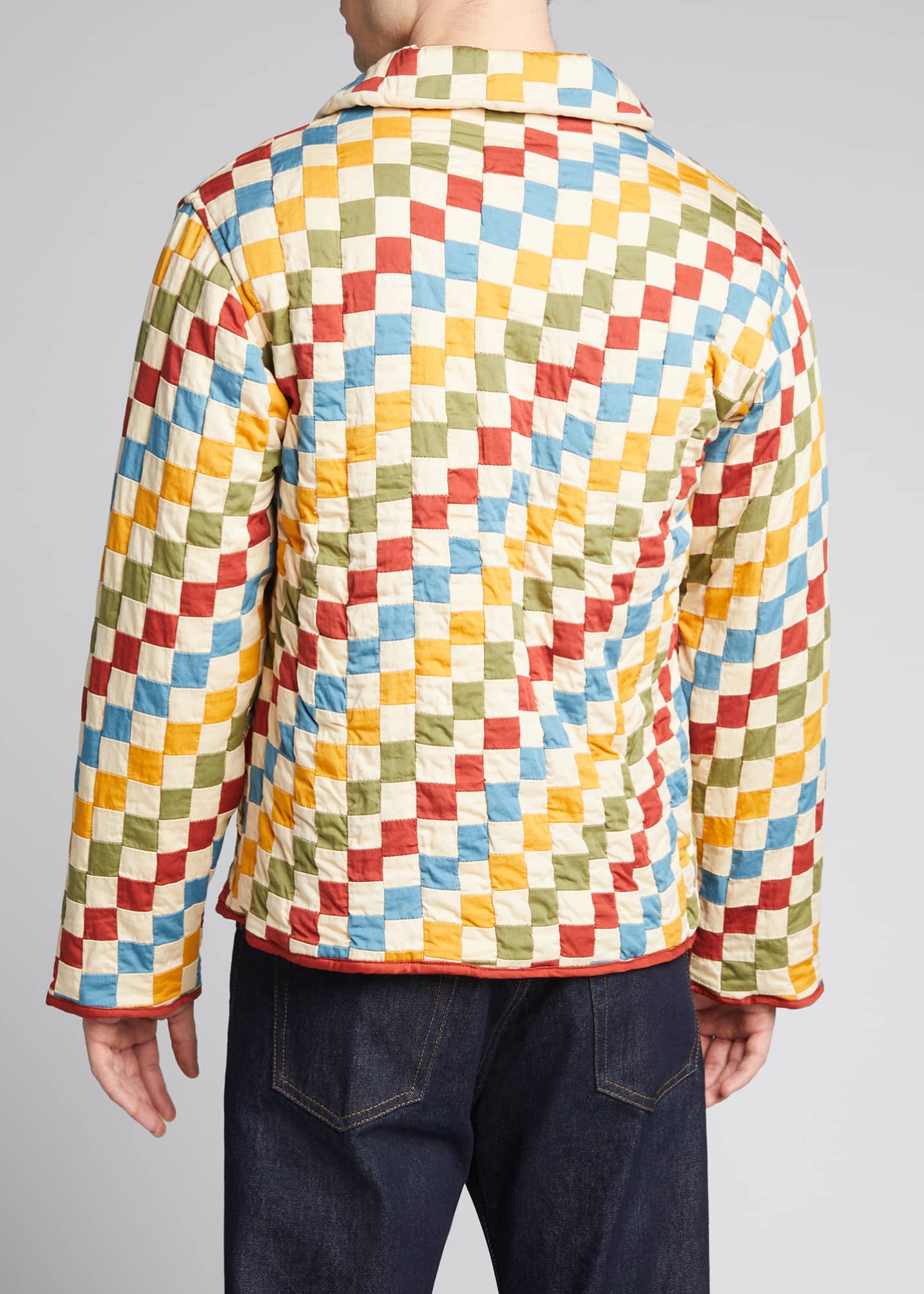 Bode Men's Stamp Quilt Workwear Jacket - Bergdorf Goodman