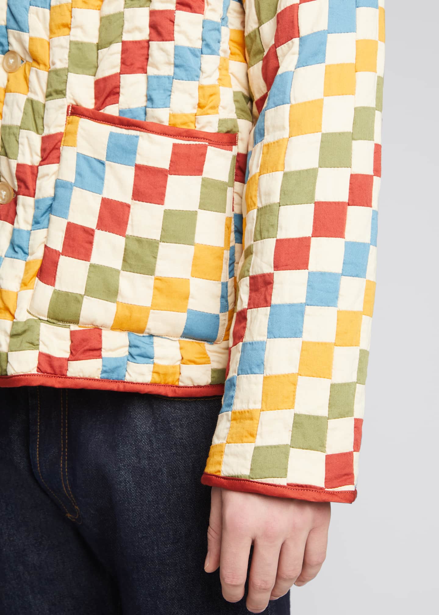 Bode Men's Stamp Quilt Workwear Jacket - Bergdorf Goodman