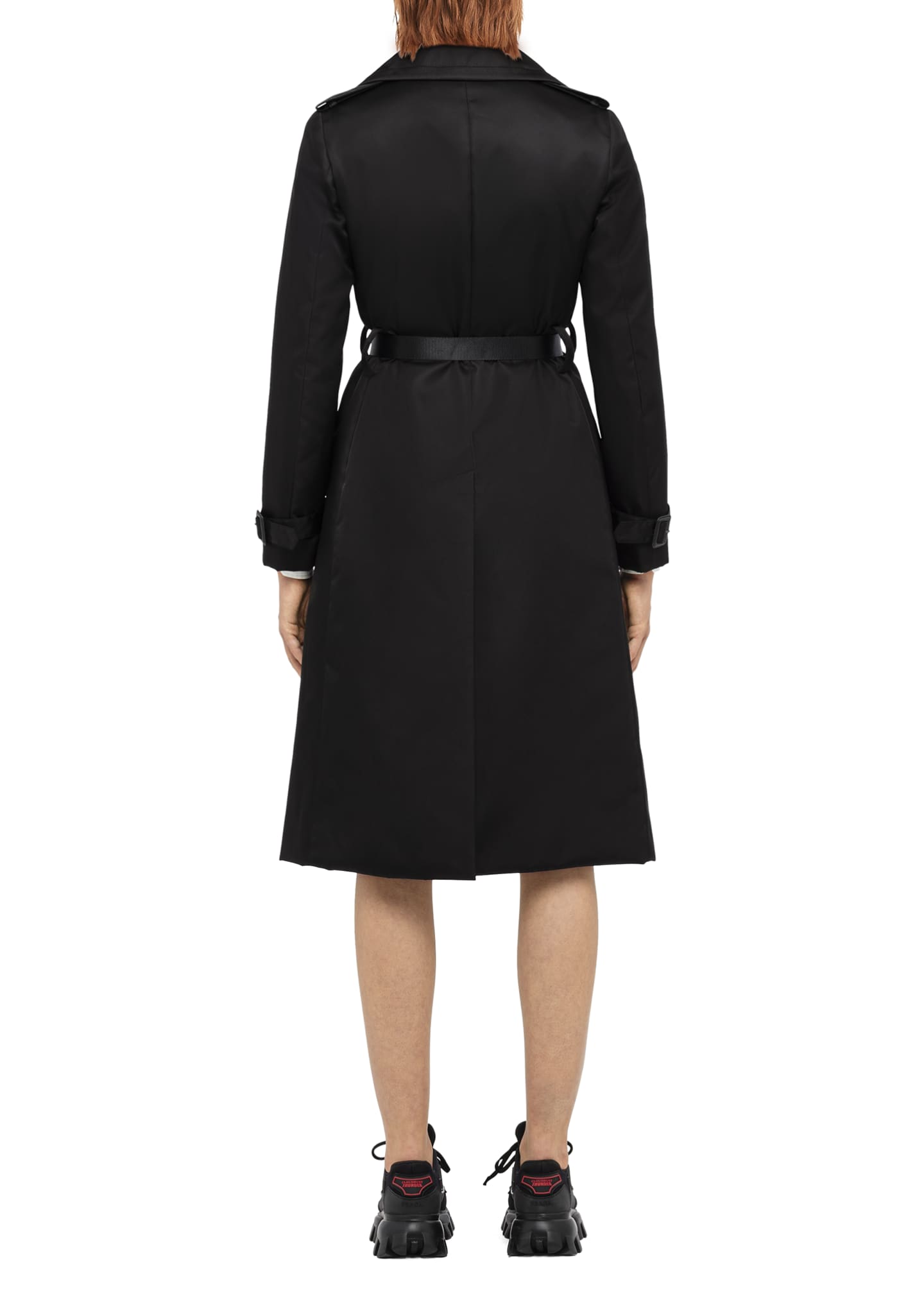 Prada Double-Breasted Re-Nylon Gabardine Raincoat - Bergdorf Goodman