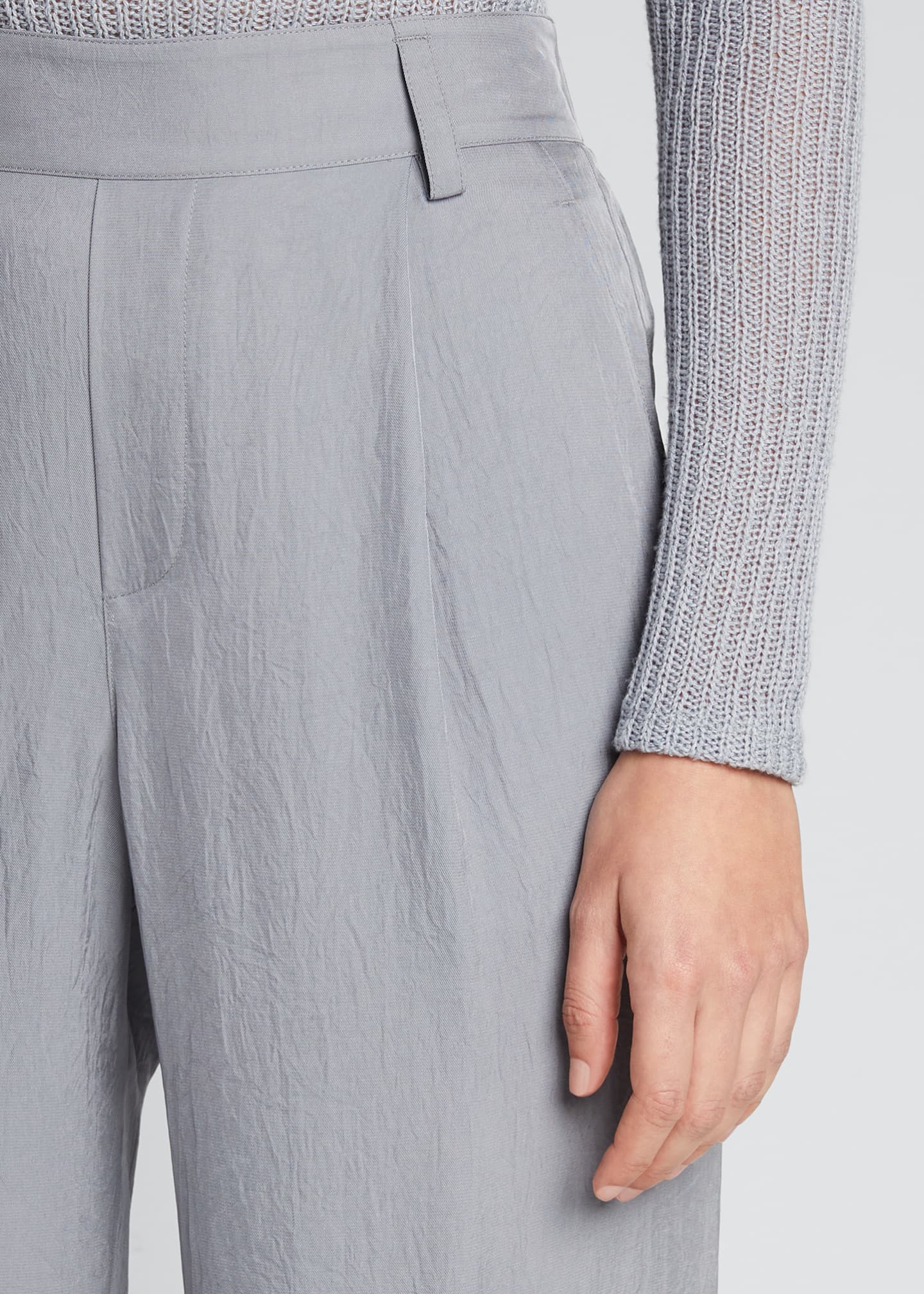 Vince Wide Leg Crepe Pull On Pants Bergdorf Goodman