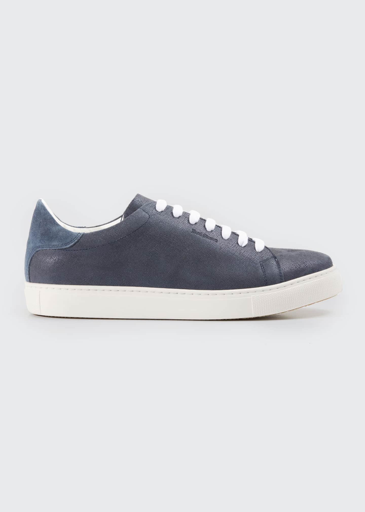 Paul Stuart Men's Derby Textured Leather Low-Top Sneakers - Bergdorf ...