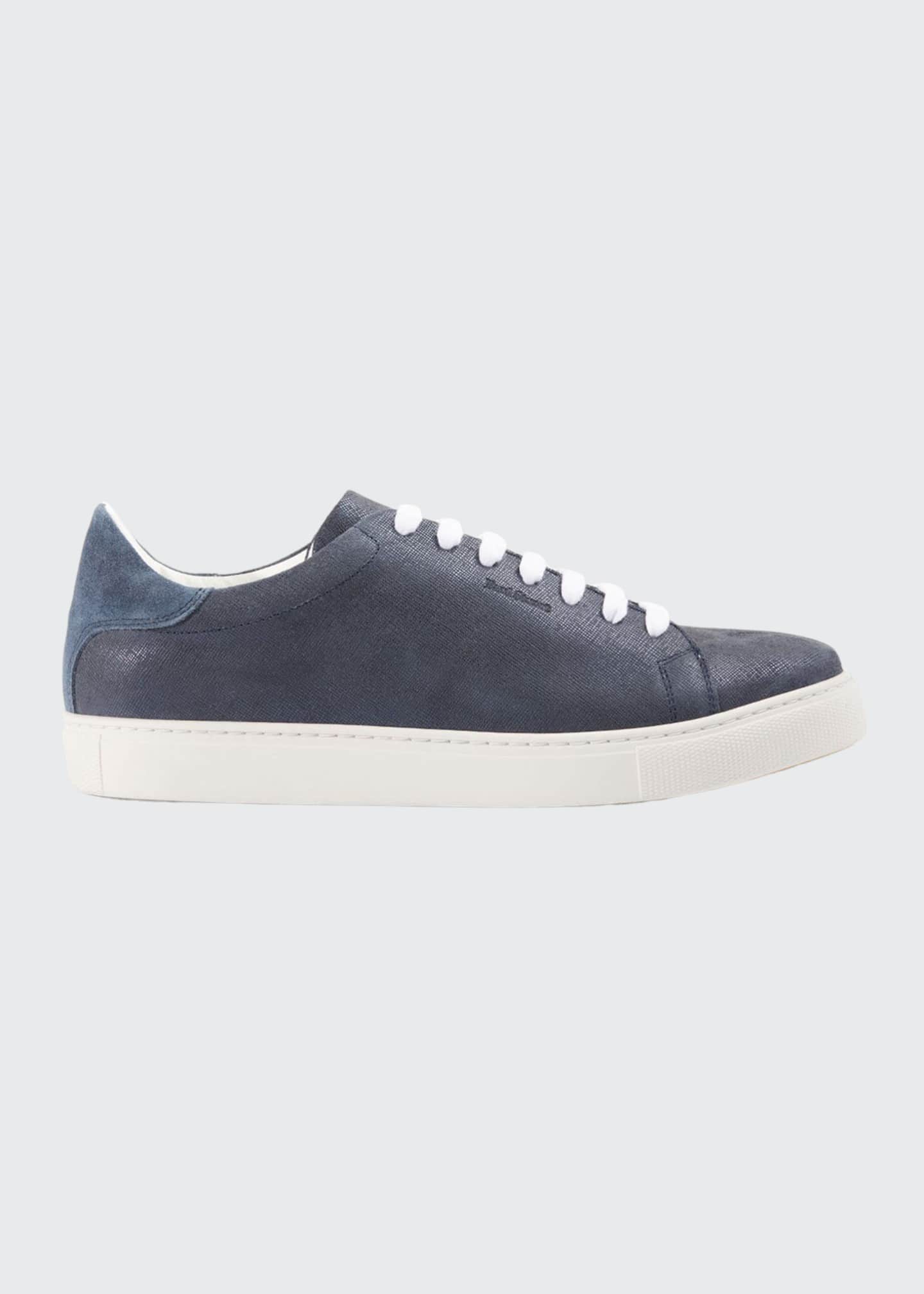 Paul Stuart Men's Derby Textured Leather Low-Top Sneakers - Bergdorf ...