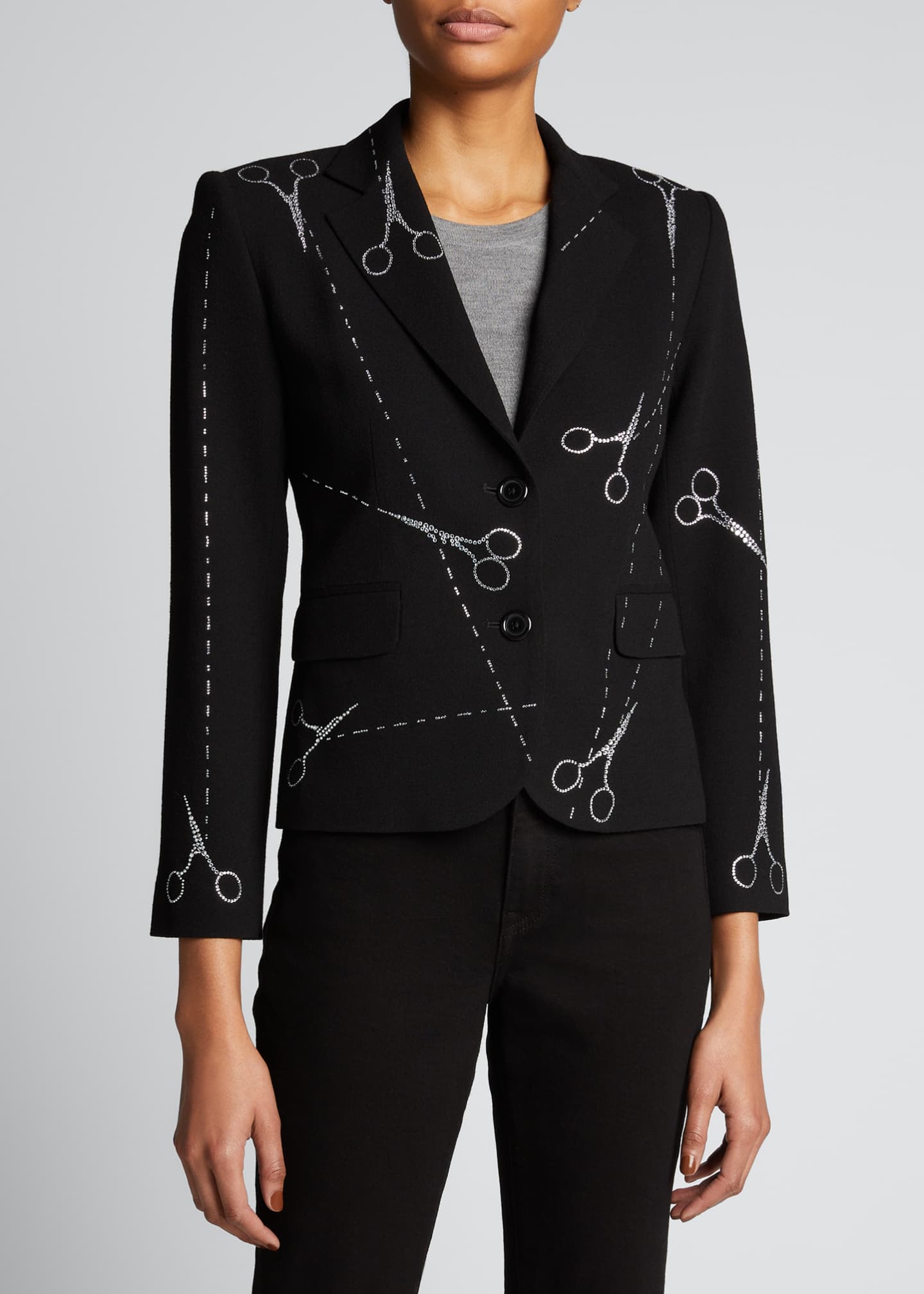 Libertine Cut Up Scissors Long-Sleeve Blazer - Bergdorf Goodman