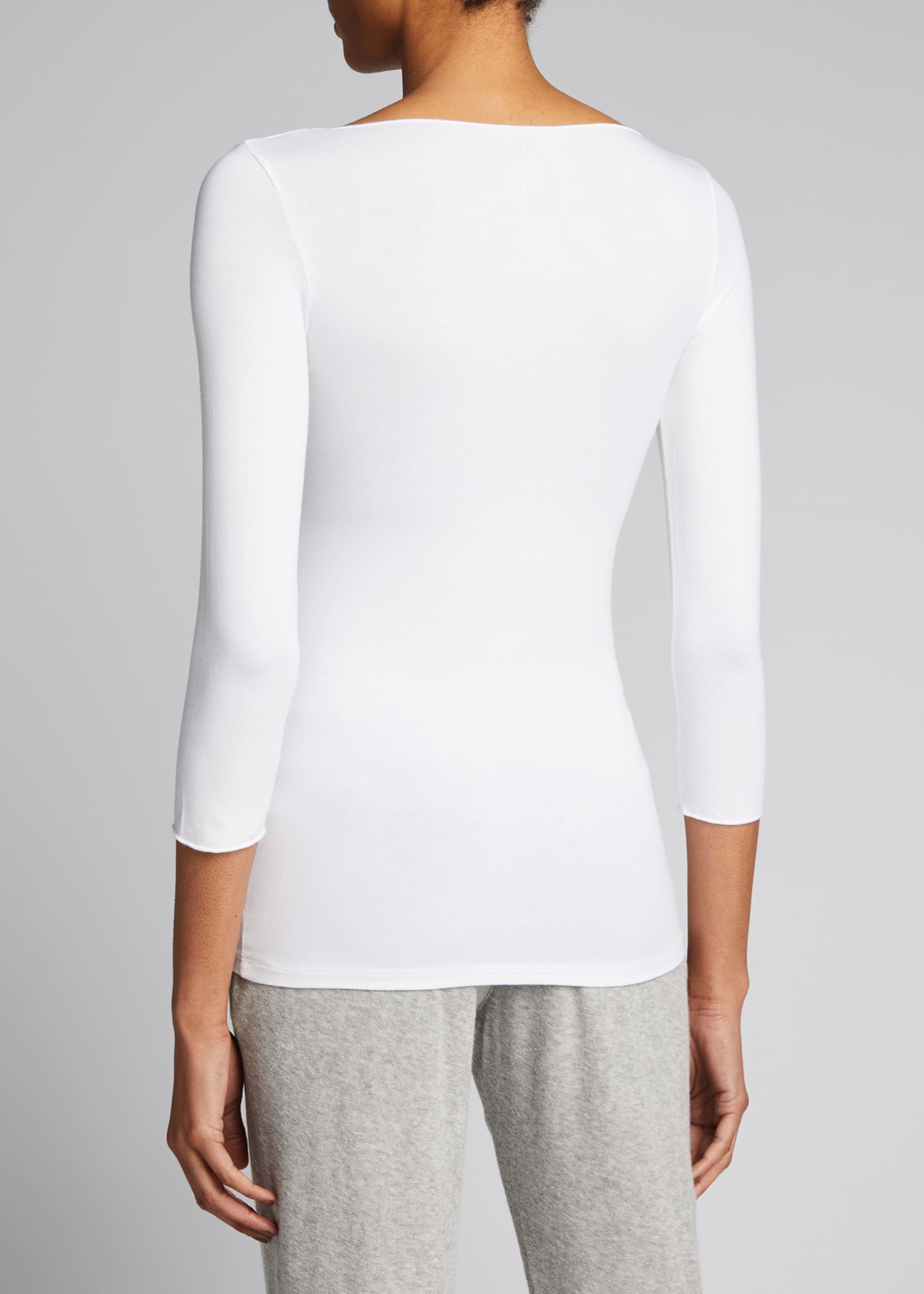 Majestic Filatures Soft-Touch Marrow-Edge Boat-Neck Top - Bergdorf Goodman