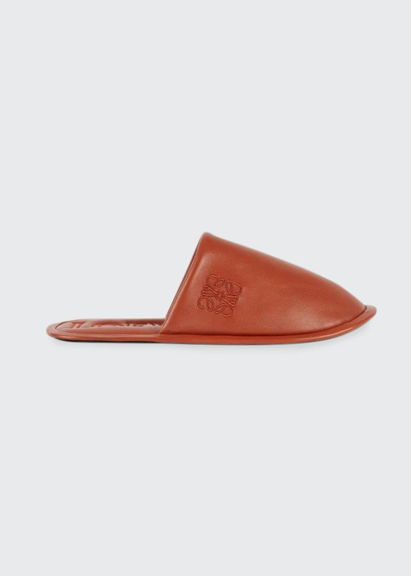 Loewe Calfskin Flat Slide Slippers - Bergdorf Goodman