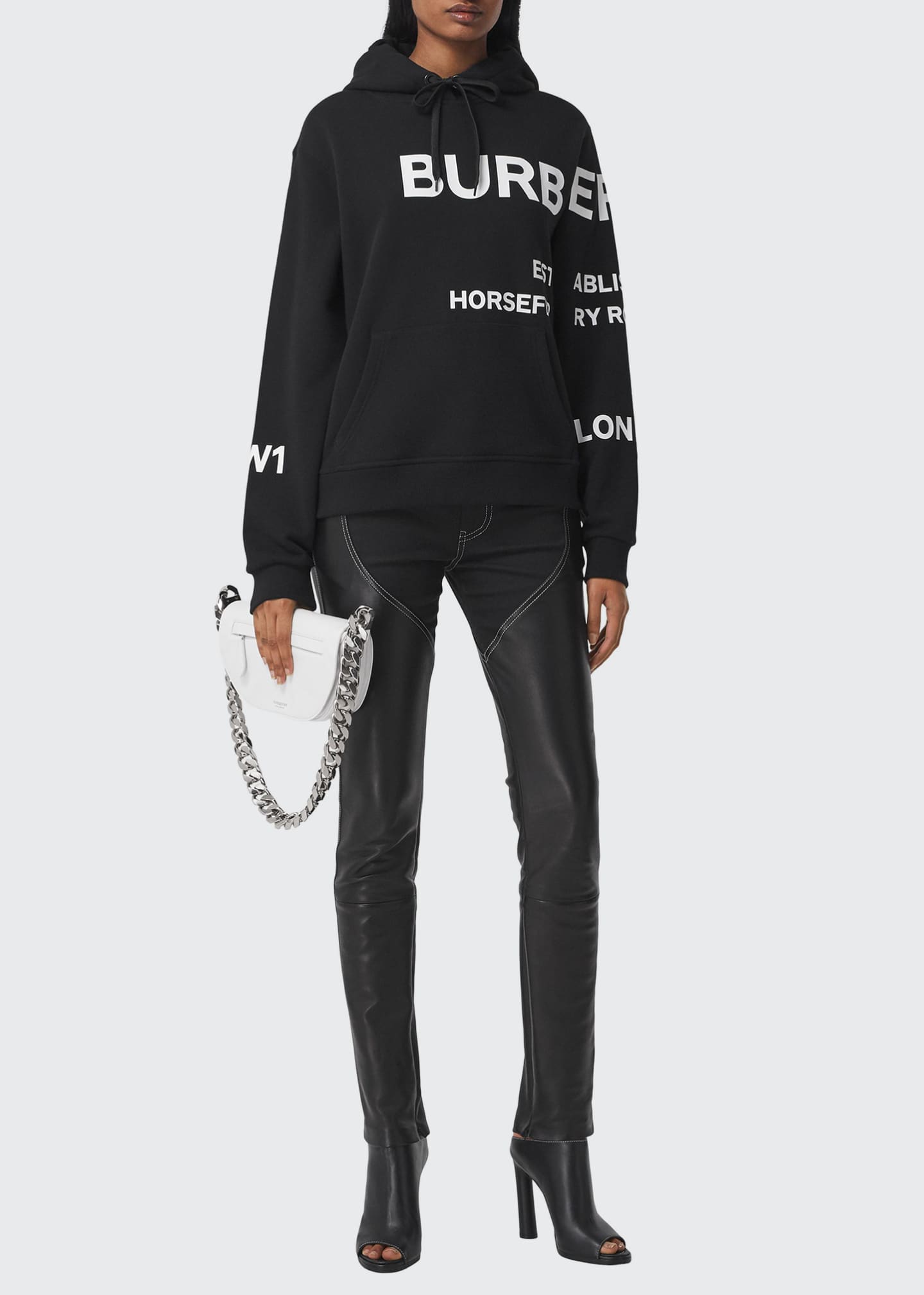 Burberry Horseferry-Print Cotton Oversized Hoodie - Bergdorf Goodman