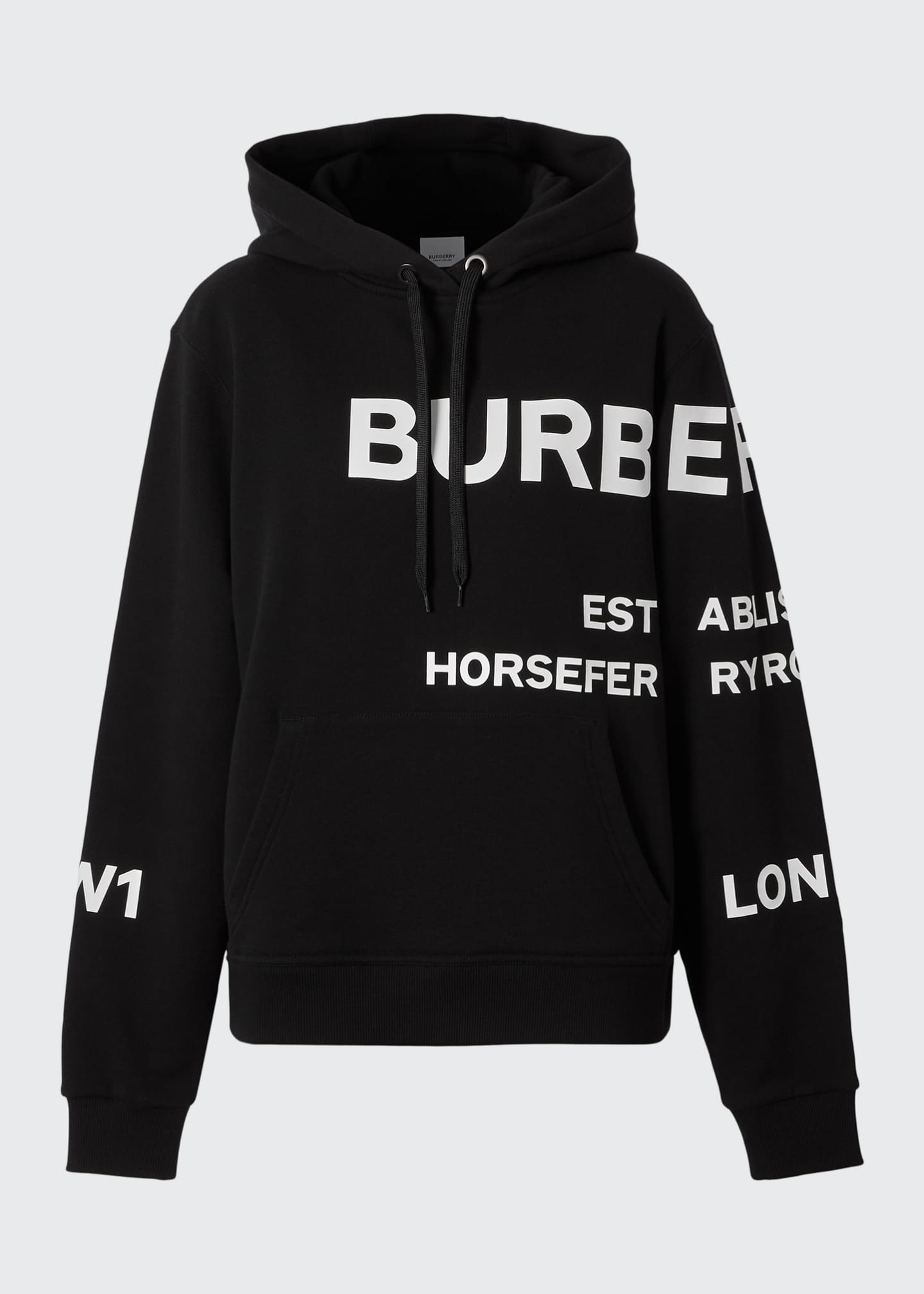 Burberry Horseferry-Print Cotton Oversized Hoodie - Bergdorf Goodman