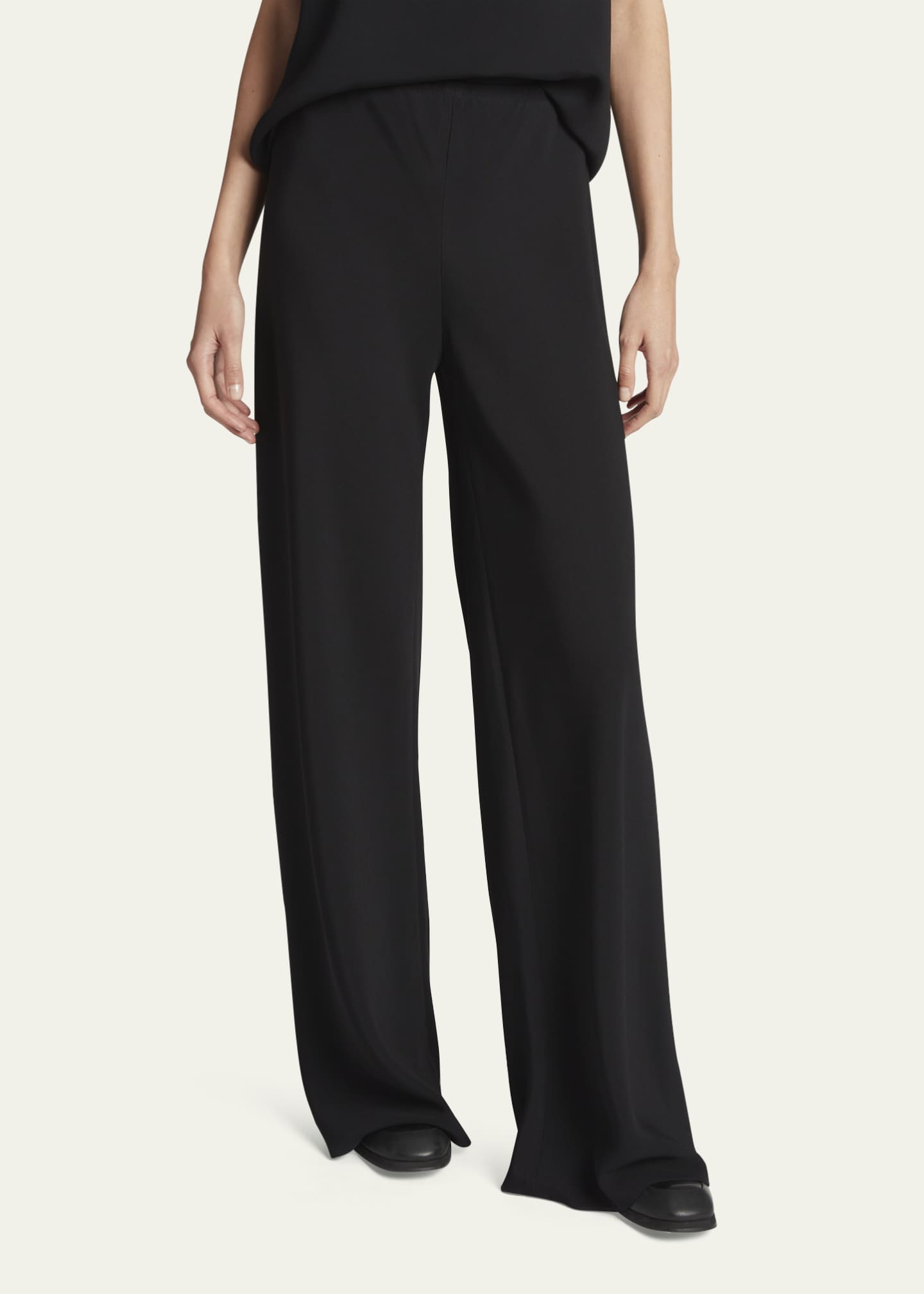 THE ROW Gala Wide-Leg Crepe Pants - Bergdorf Goodman