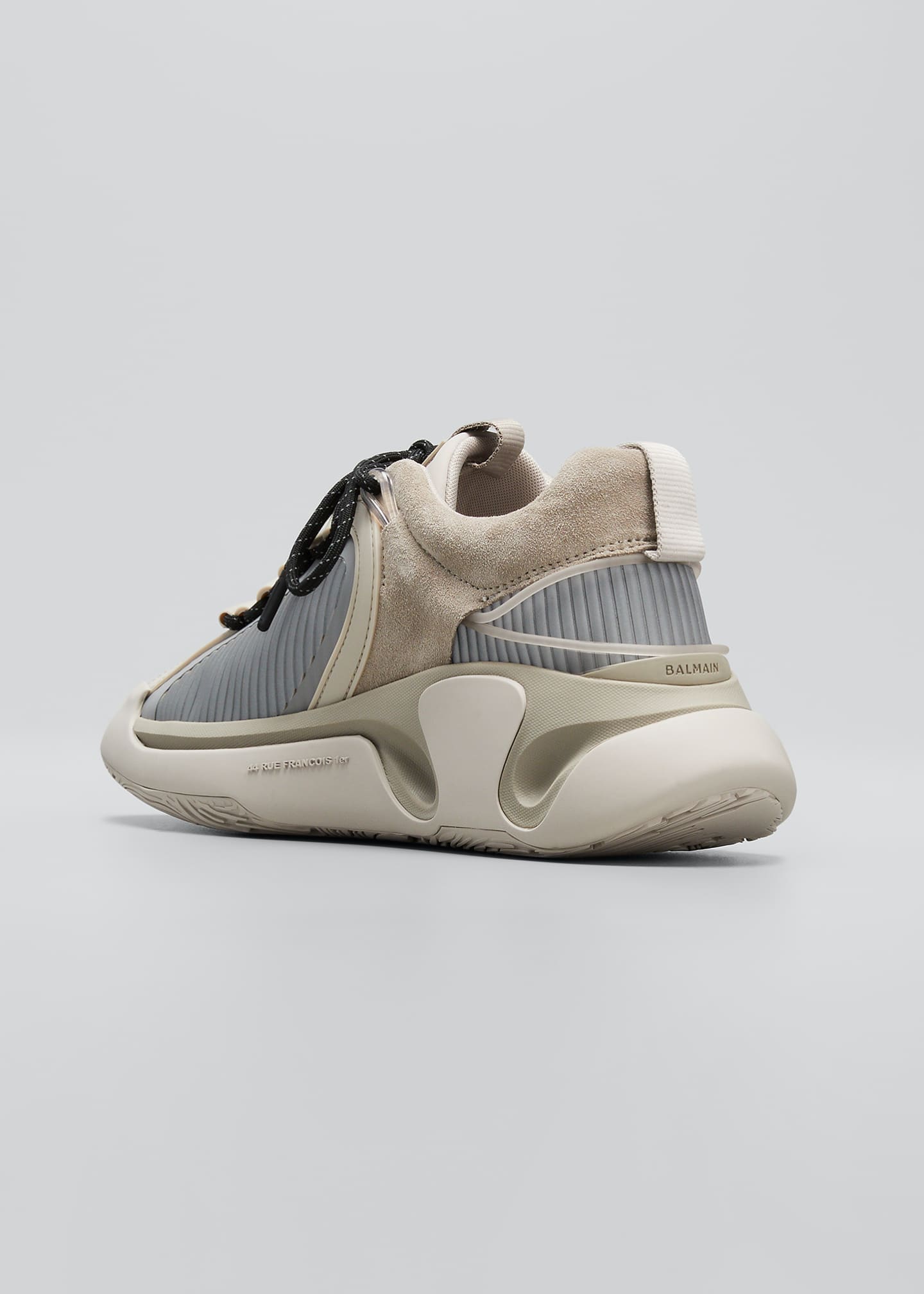 Balmain Men's B Runner Mesh Platform Sneakers - Bergdorf Goodman