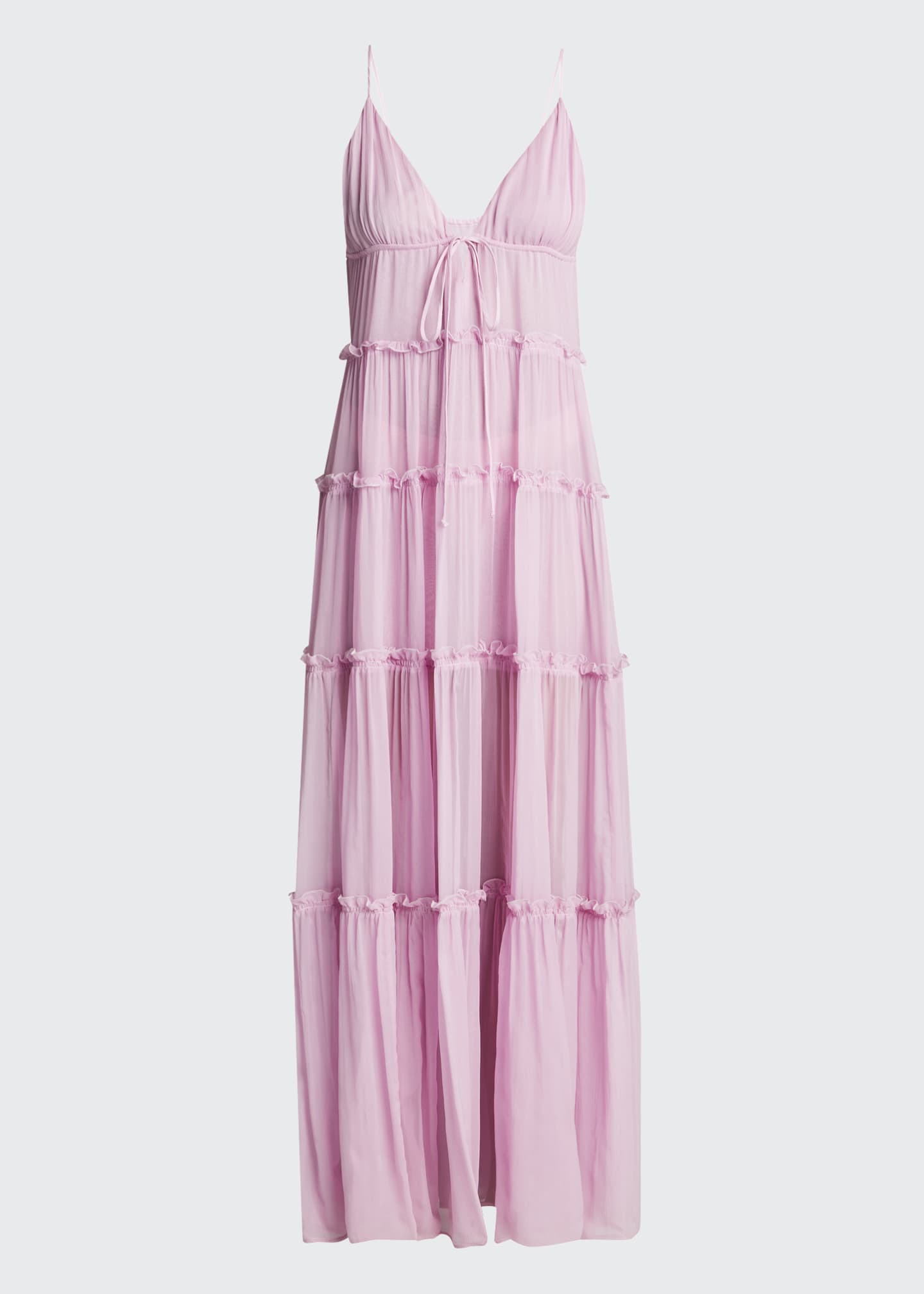 A.L.C. Gemma Tiered Silk Maxi Dress - Bergdorf Goodman