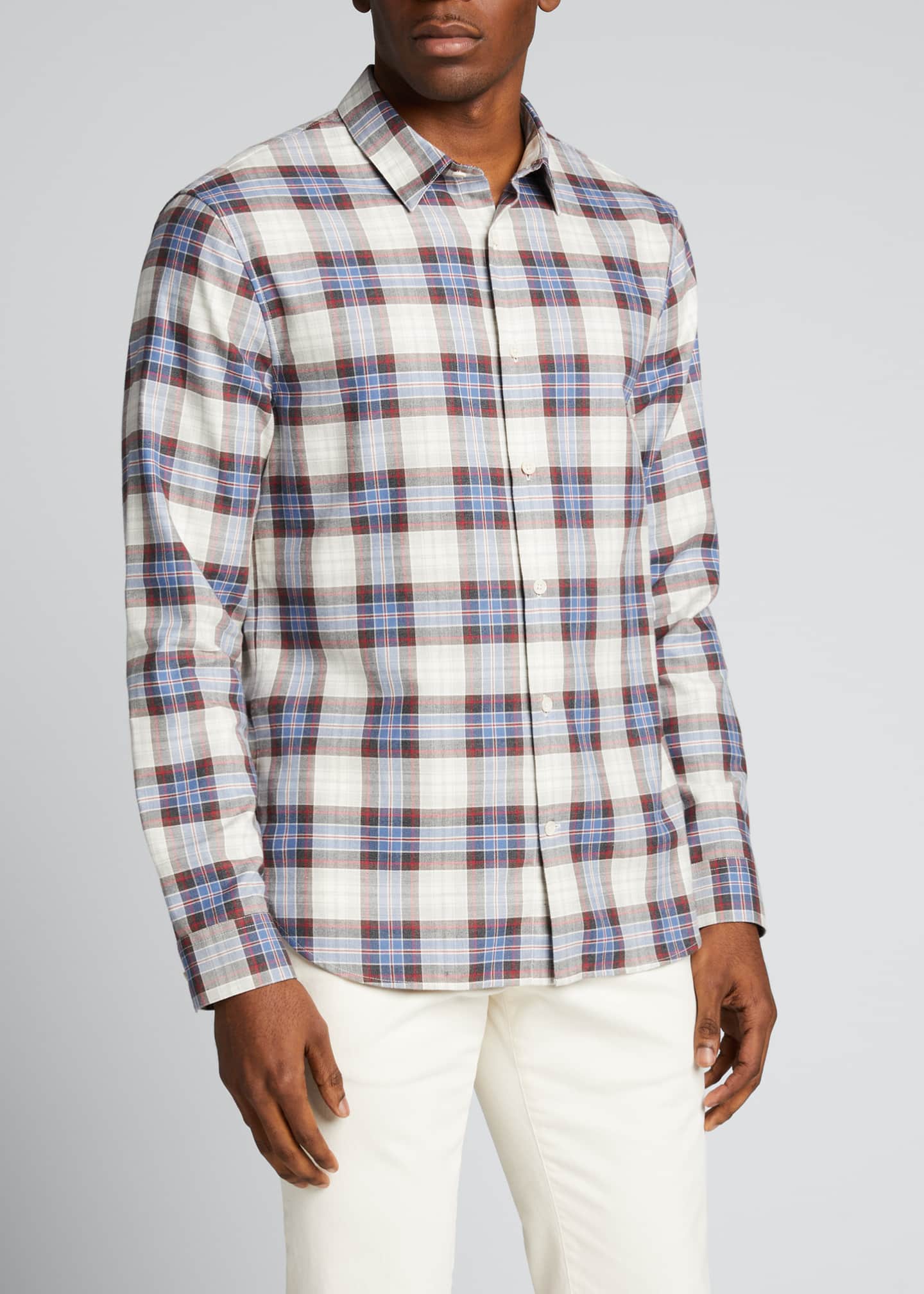 Vince Men's Tartan Plaid Shirt - Bergdorf Goodman