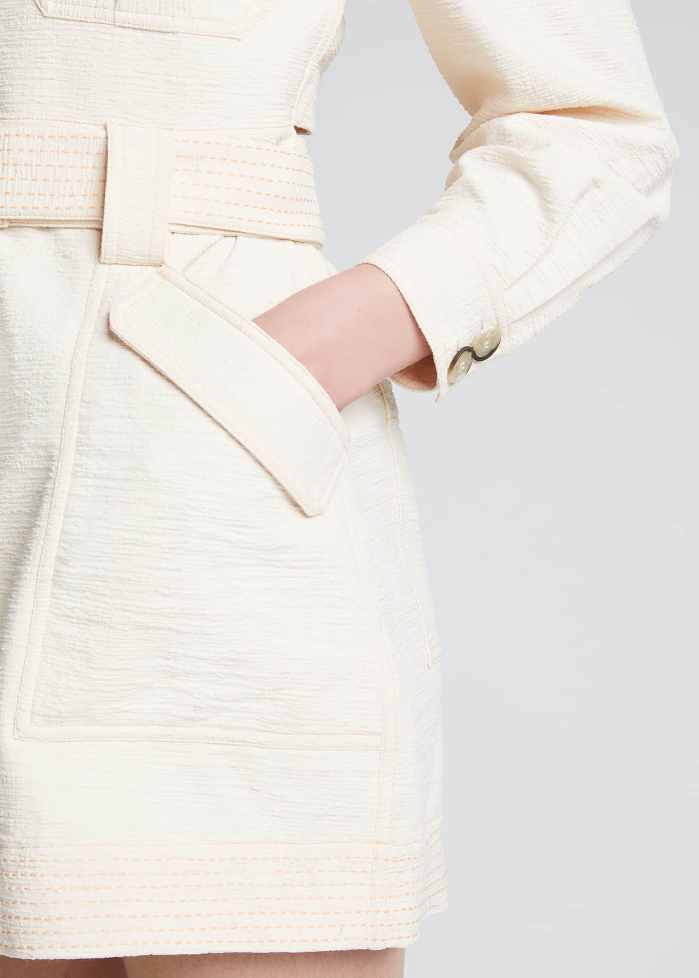 Jonathan Simkhai Daniella Textured Open-Back Utility Dress - Bergdorf ...