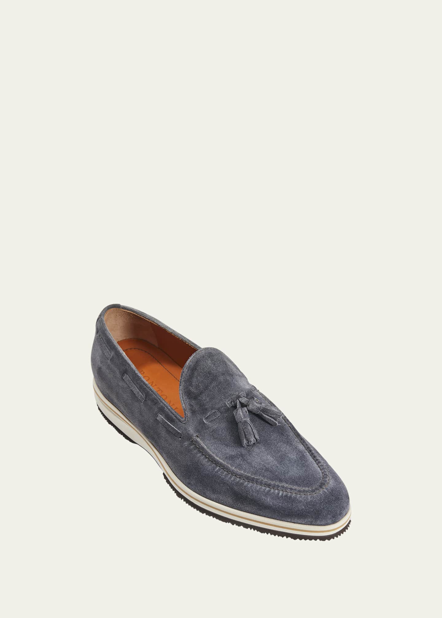 Bontoni Men's Tassel Suede Loafers - Bergdorf Goodman