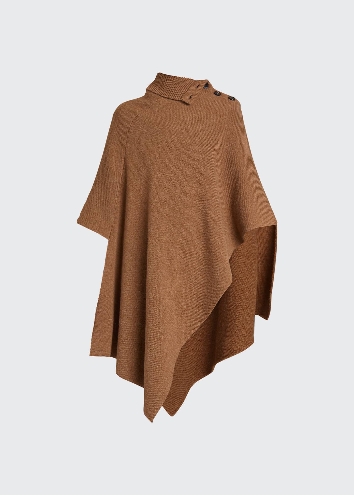 Chloe Wool Shoulder-Button Cape - Bergdorf Goodman