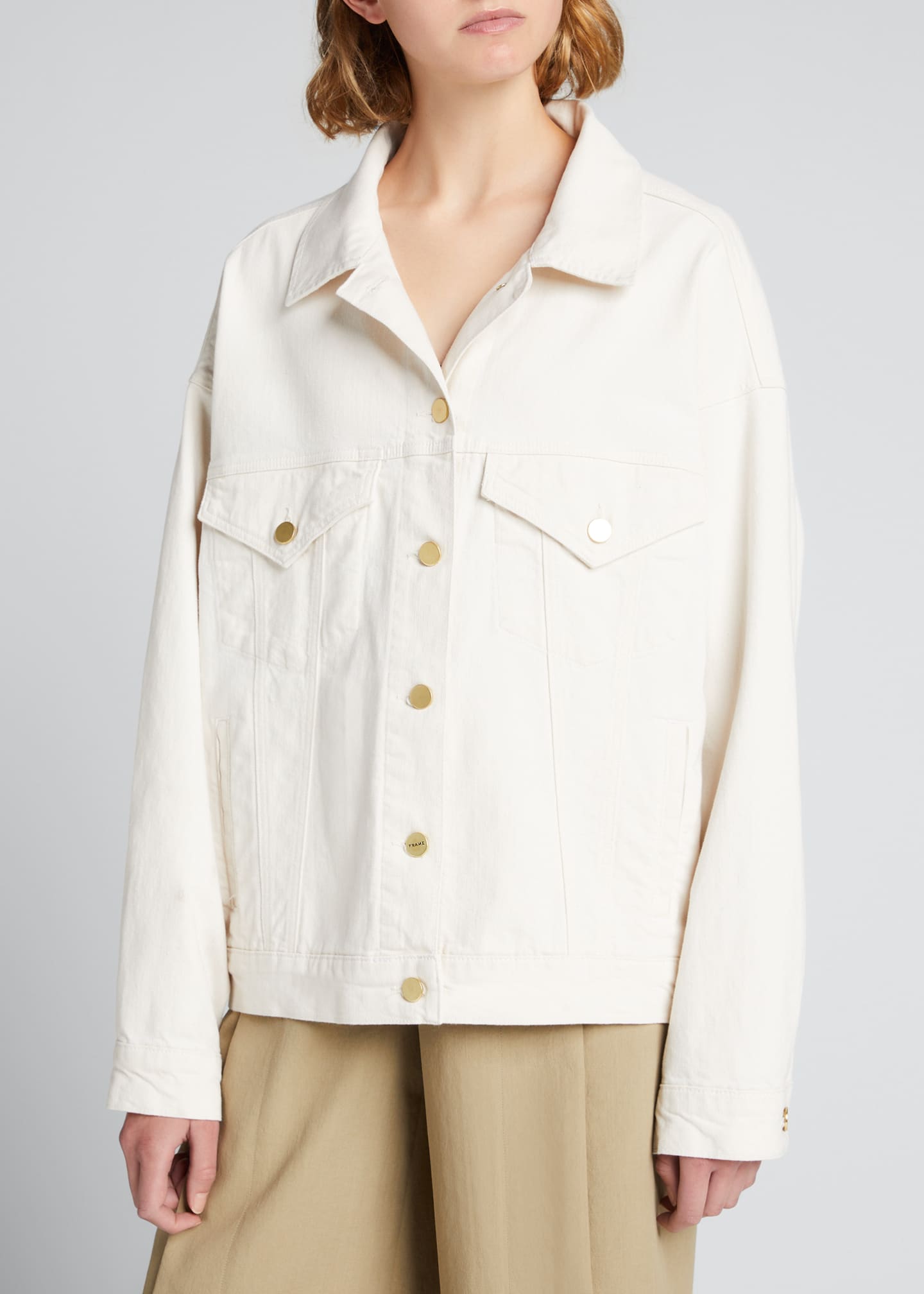 FRAME Le Oversized Denim Jacket - Bergdorf Goodman