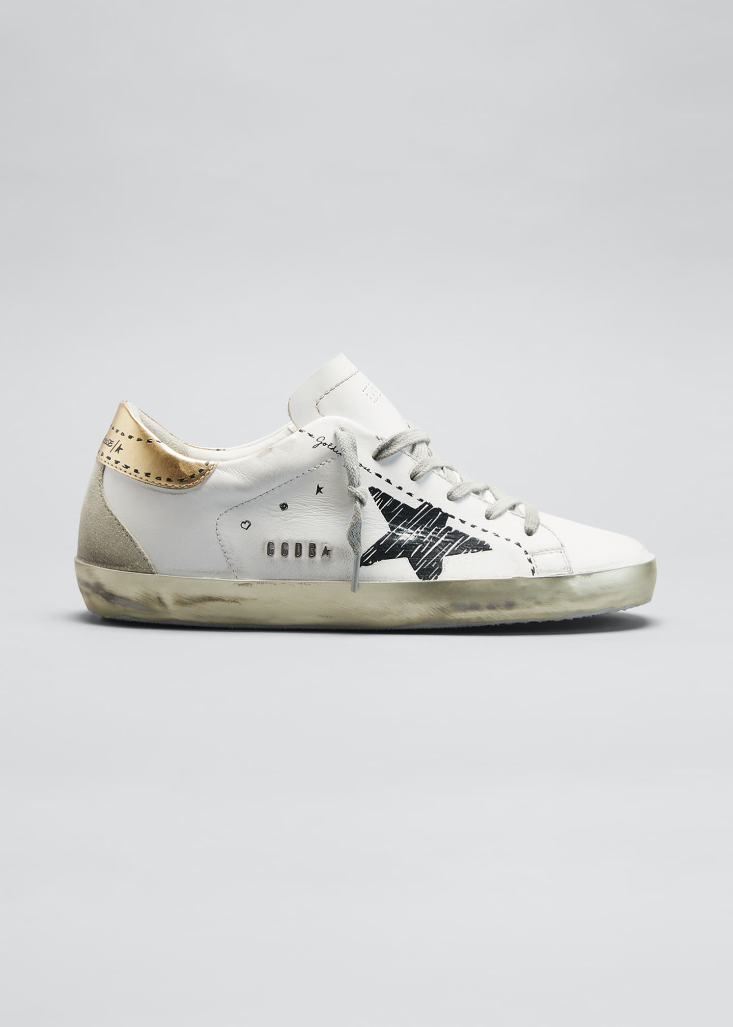 Golden Goose Superstar Mixed Leather Sketch Sneakers - Bergdorf Goodman