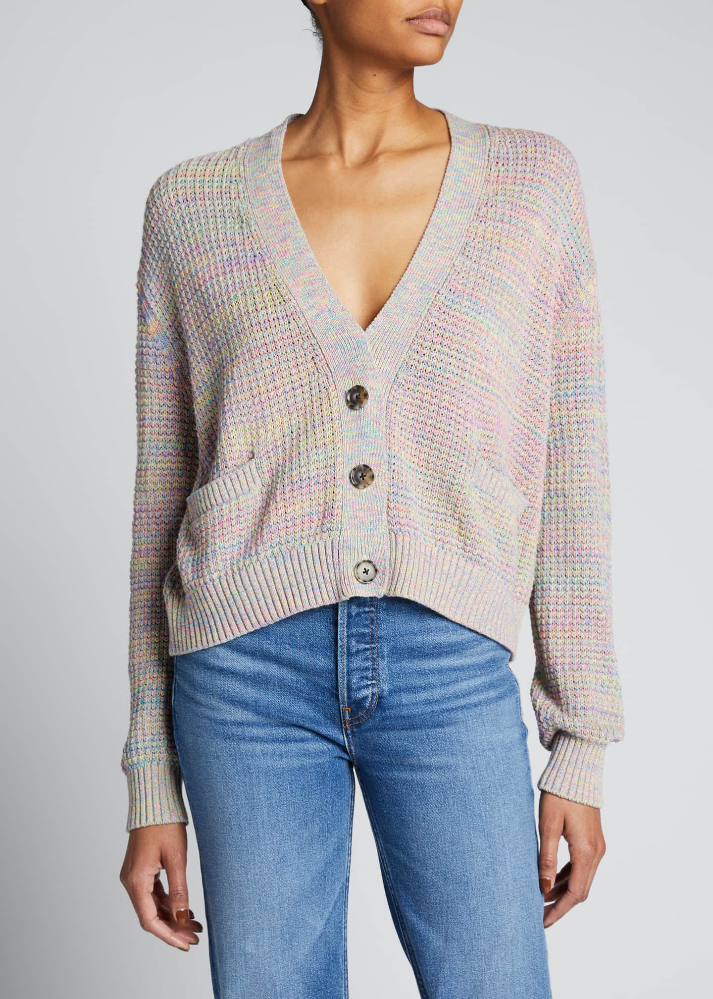 RE/DONE 90s Oversized Cropped Cardigan - Bergdorf Goodman