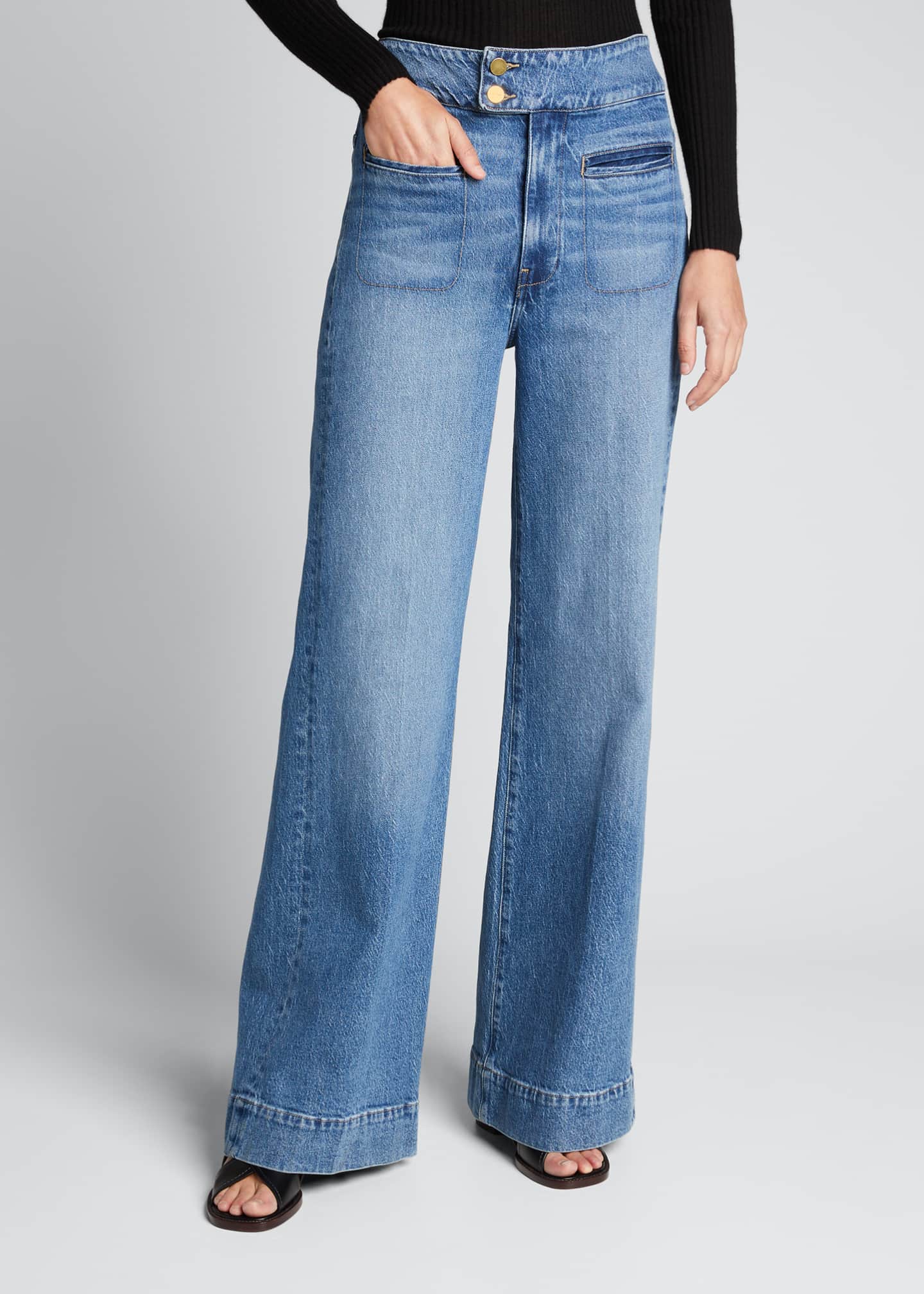 FRAME Le Hardy Wide-Leg Jeans - Bergdorf Goodman
