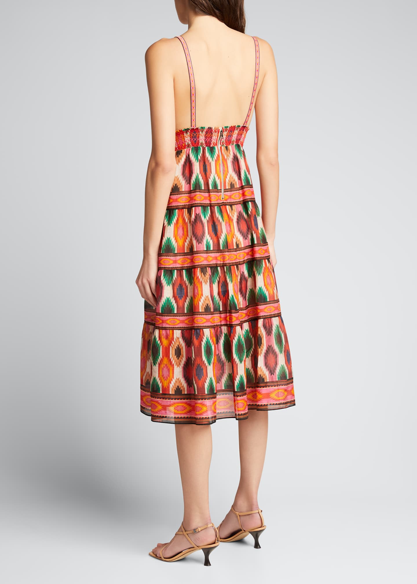 Alice + Olivia Santina Tiered Midi Dress - Bergdorf Goodman