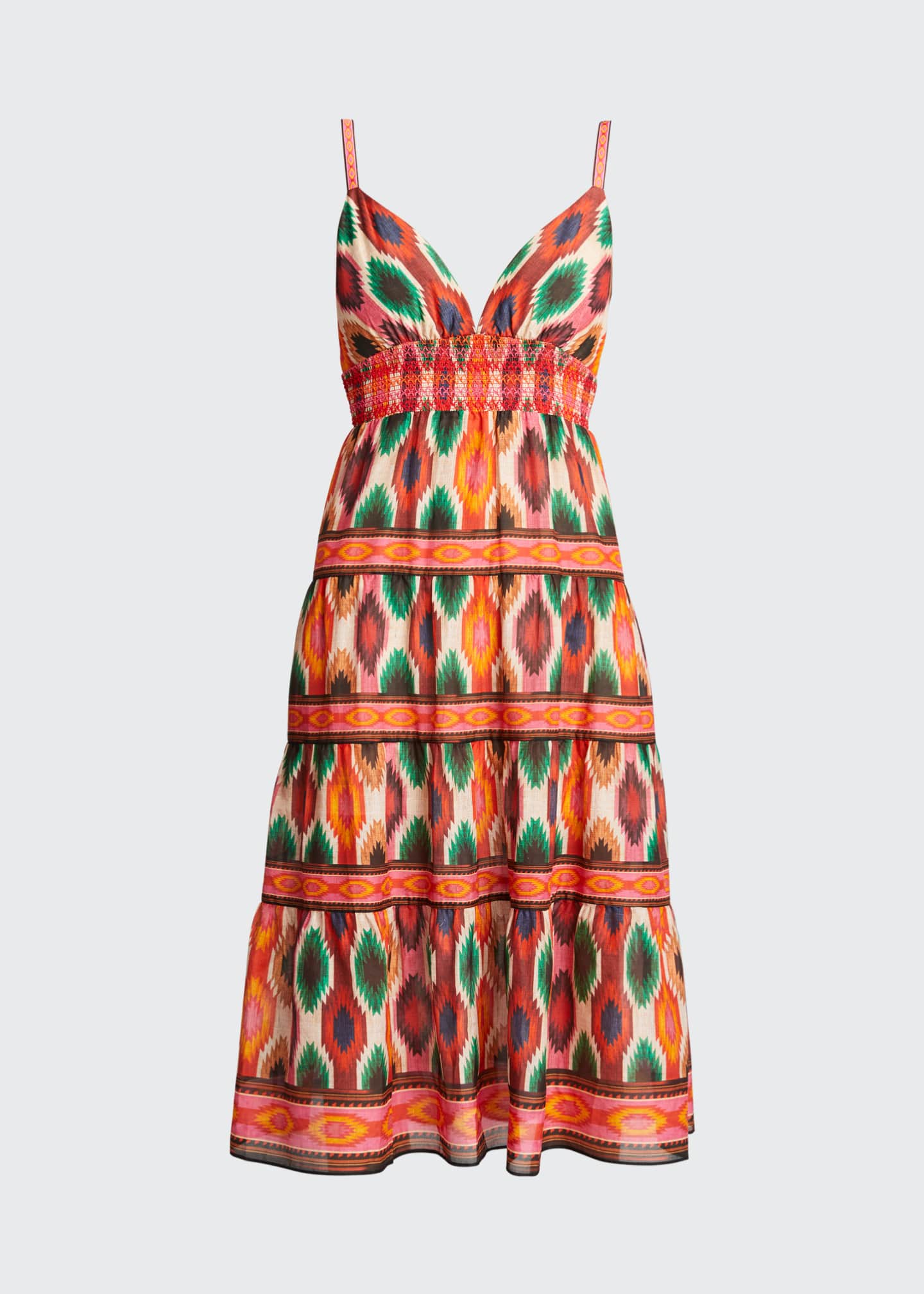 Alice + Olivia Santina Tiered Midi Dress - Bergdorf Goodman