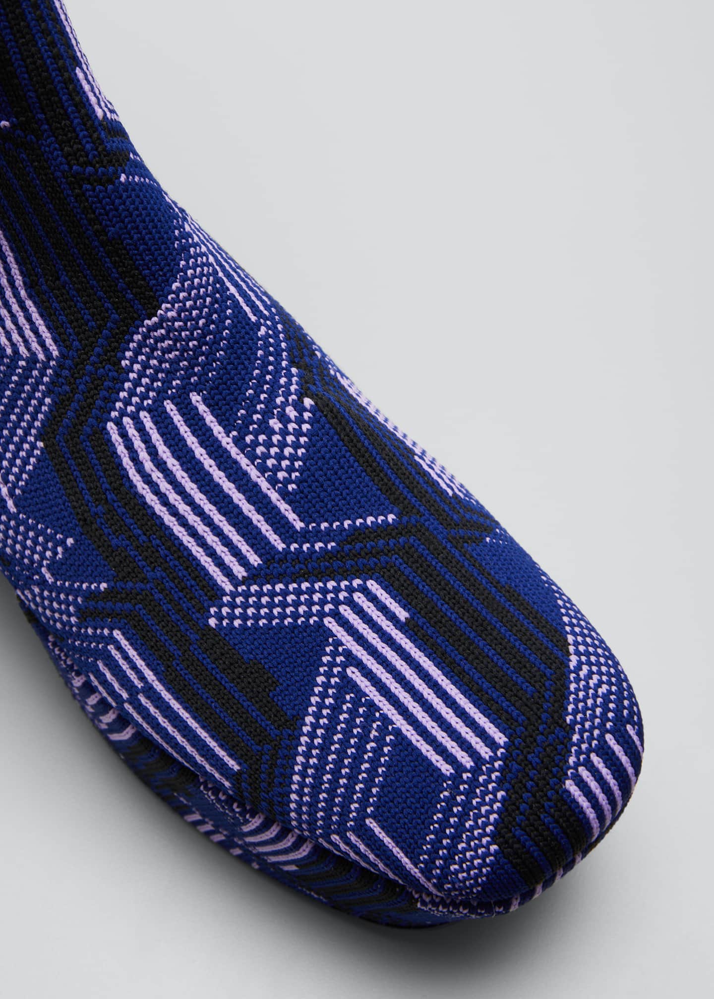 Prada Argyle Knit Stretch Platform Booties - Bergdorf Goodman