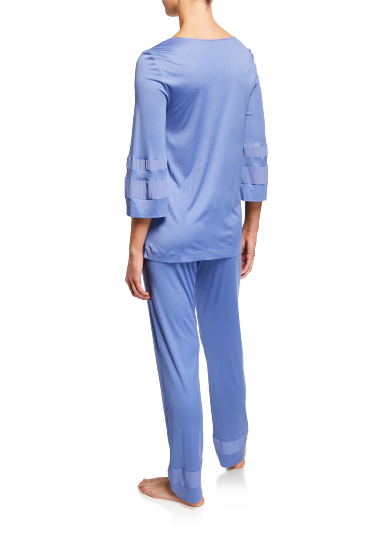 Hanro Enna Two-Piece Pajama set - Bergdorf Goodman