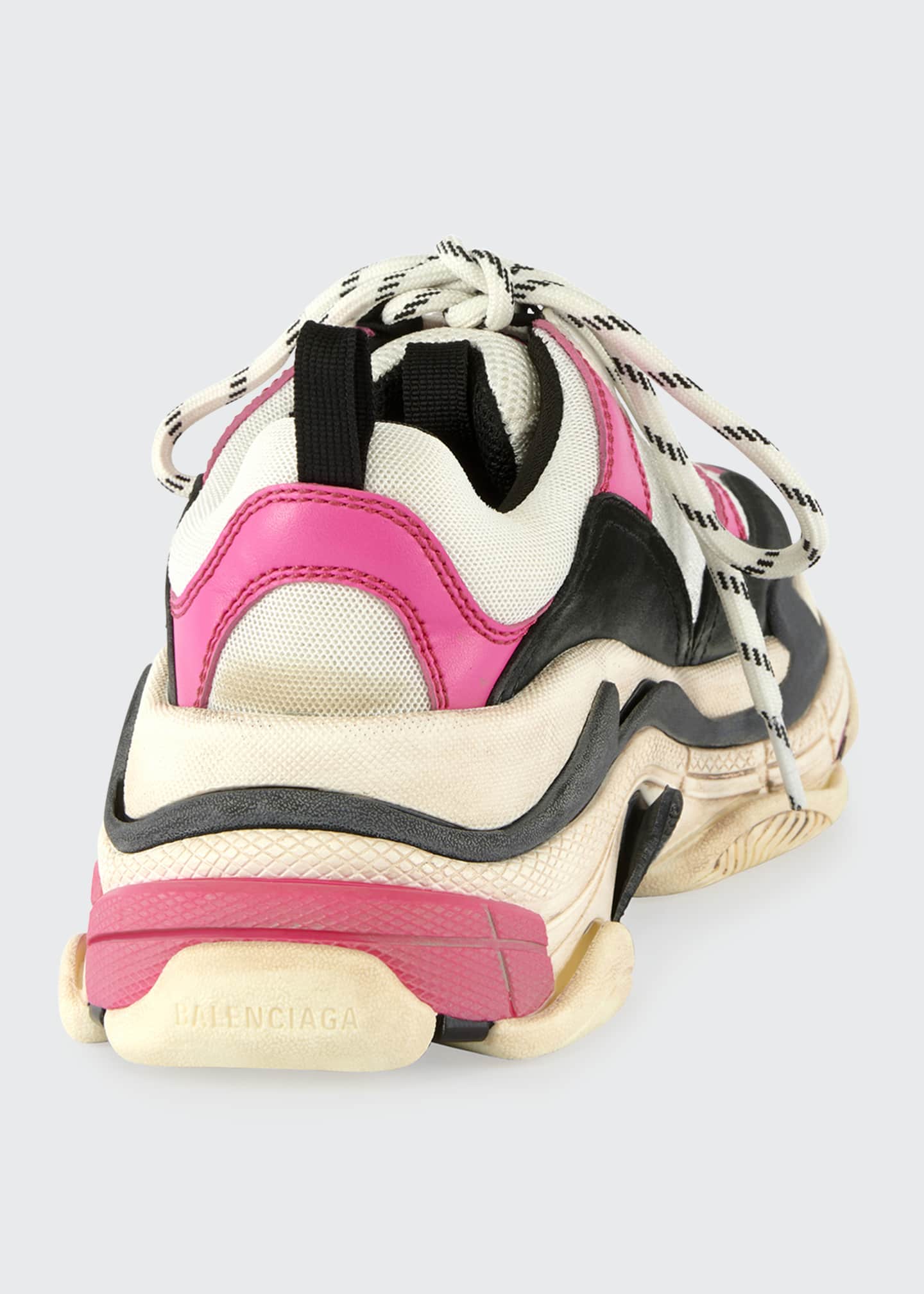 Balenciaga Mesh & Leather Trainer Sneakers - Bergdorf Goodman